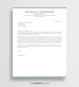 Free Cover Letter Templates for Microsoft Word - Instant Download