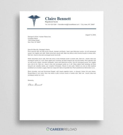 Nurse Cover Letter Example and Writing Guide - Career Reload