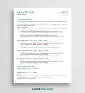How to Create a Resume in Word (Step-by-Step Guide) - Career Reload