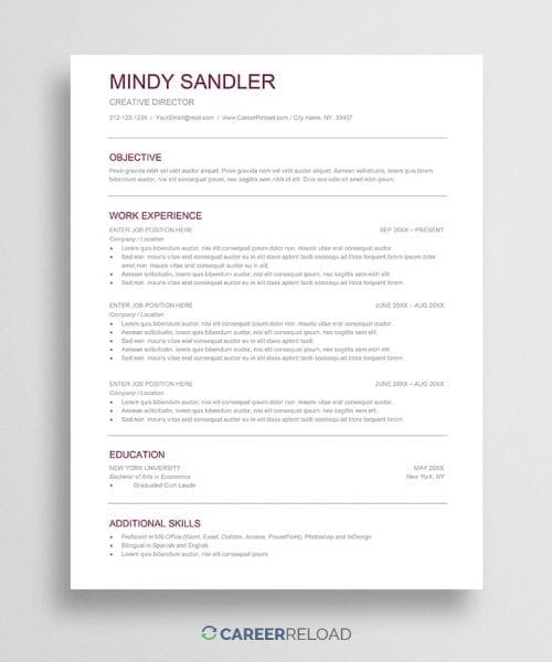 Resume Examples and Samples for 2024