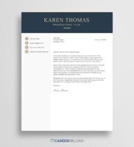 11 Best Cover Letter Layouts for 2026 - Career Reload