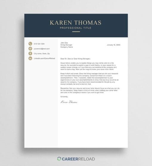11 Best Cover Letter Layouts for 2025 - Career Reload