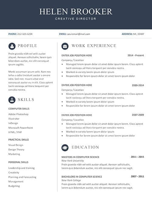 Career Reload - Free Resume Templates and Cover Letters