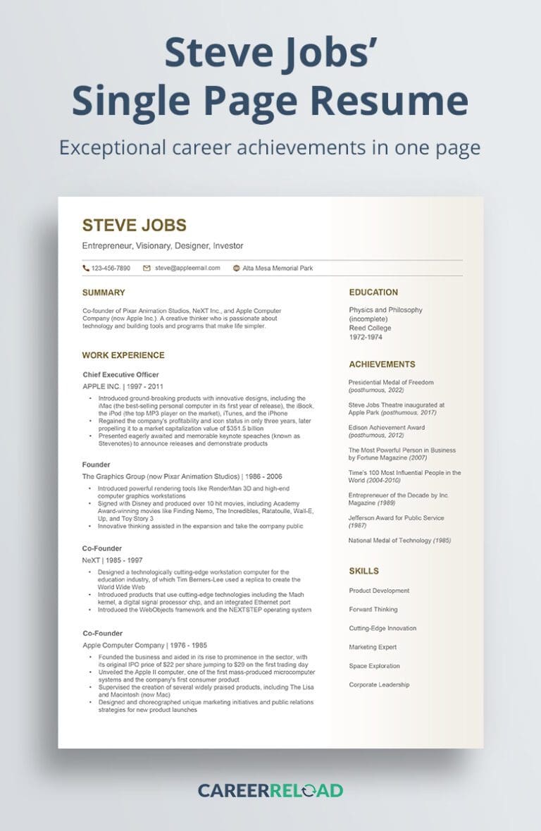 Learn From The Resumes of These 3 Famous People