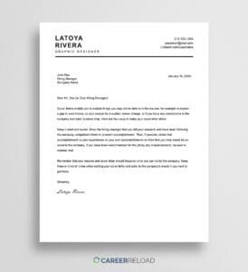PowerPoint Cover Letter Templates - Career Reload