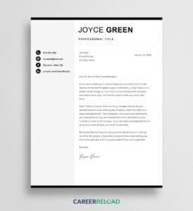 Mac Pages Cover Letter Template - Instant Download