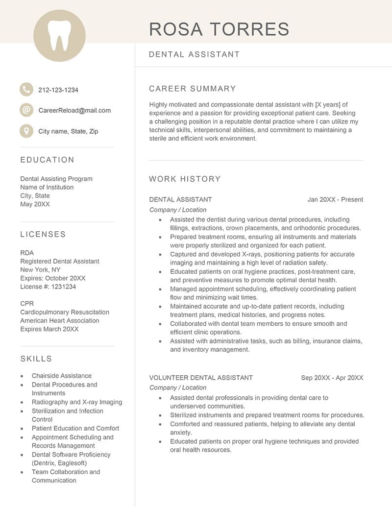 Resume Examples and Samples