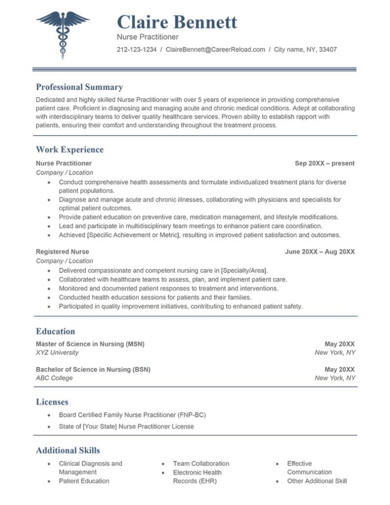 Resume Examples and Samples