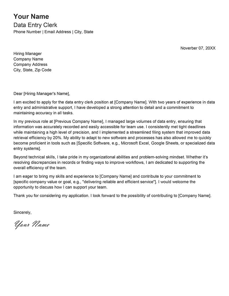 Cover Letter Examples for Different Industries [2025] - Career Reload