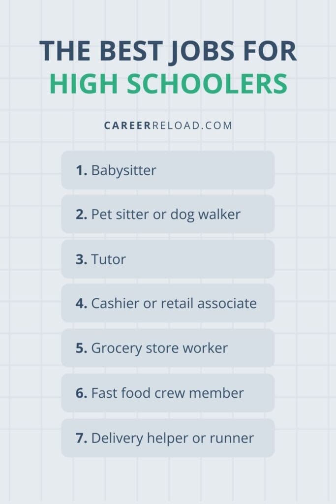 15 of The Best Jobs for High Schoolers - Career Reload