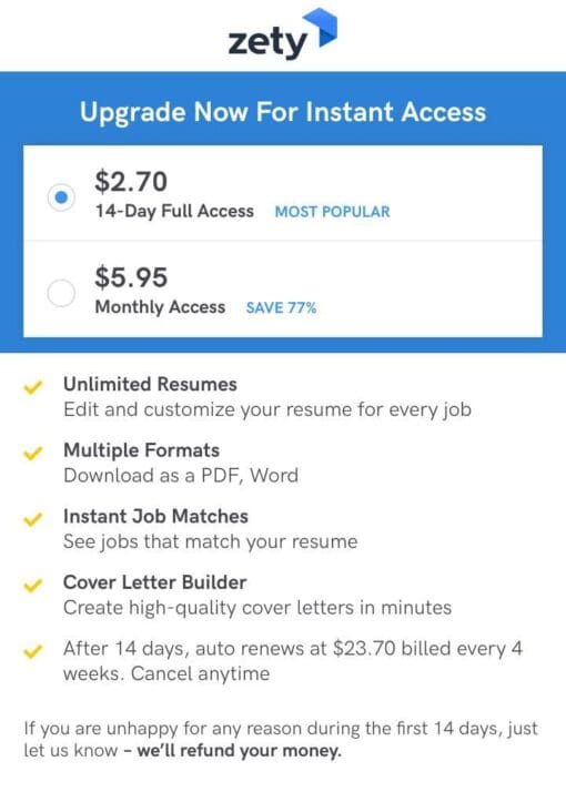 Zety Review: Templates & Resume Builder - Career Reload