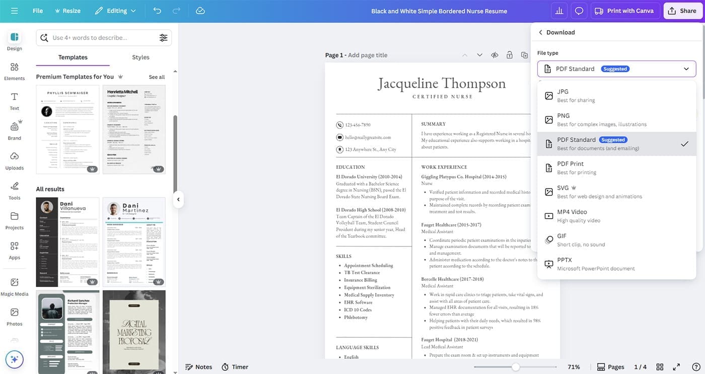 Canva Resume Builder Review - Career Reload
